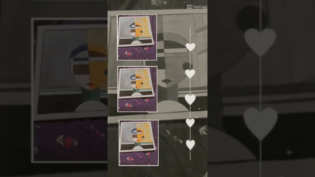 modern abstract painting splice face geometric canvas #forbeginners ...