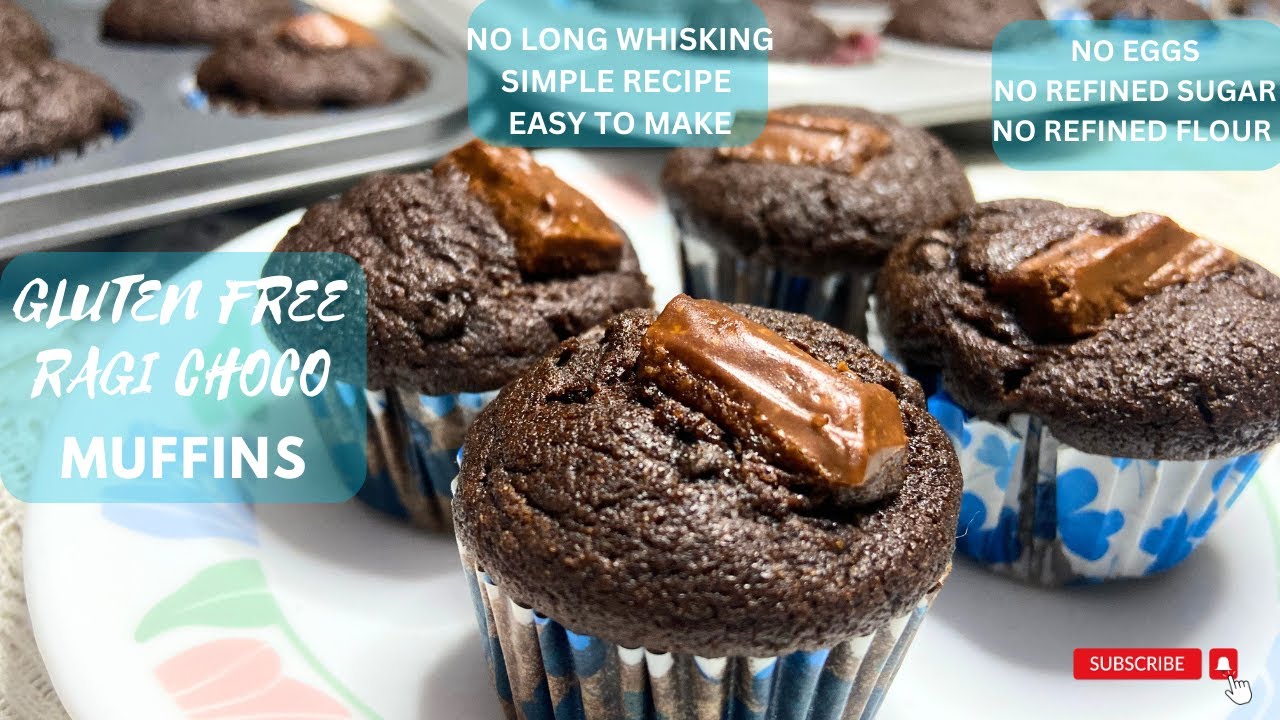 HEALTHY GLUTEN-FREE RAGI DOUBLE CHOCOLATE MUFFINS| HEALTHY HOMEMADE ...
