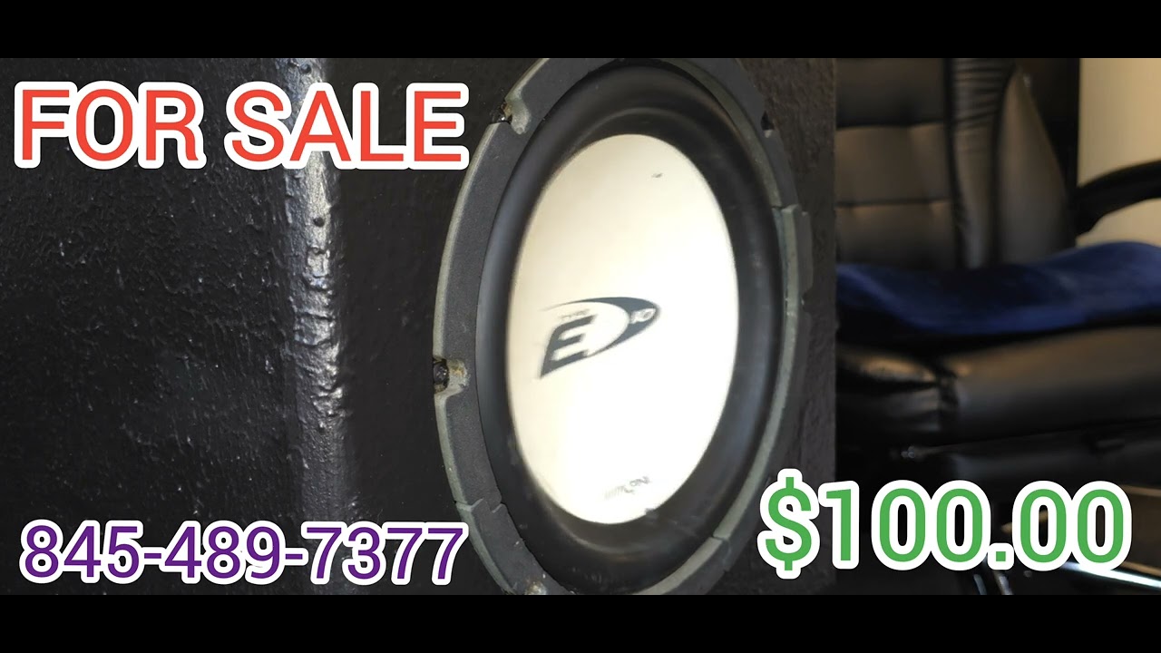 FOR SALE $100.00 ALPINE E TYPE 10" 600w MAX SUBWOOFER1 CF SEALED ...