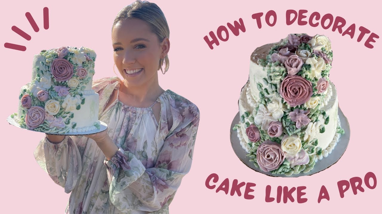 How To Decorate A Cake Like A Pro!!! - YouTube