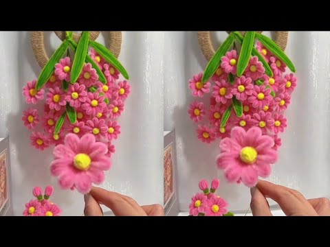 DIY How to make Daisy Flower from stick twist | Tutorial Membuat Bunga ...