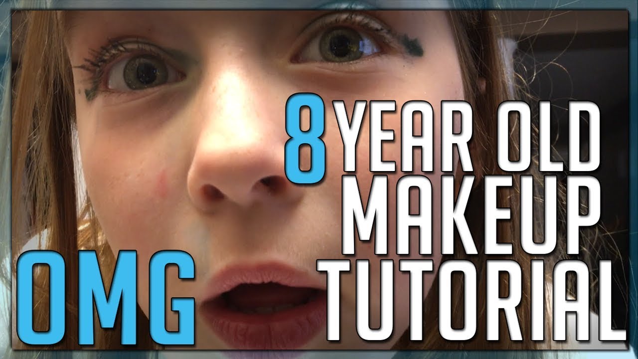 8 year old Makeup Tutorial... Not a good Idea. - YouTube