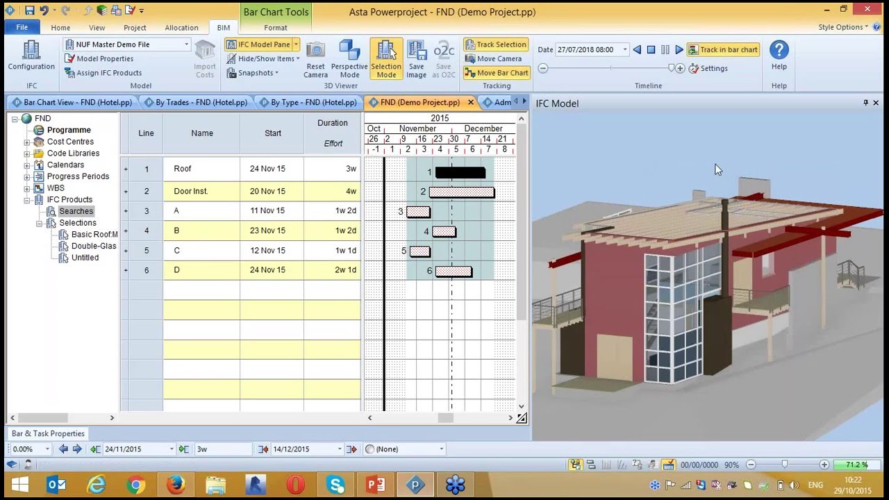 4D Scheduling and Controlling with Asta Powerproject - A22 - YouTube