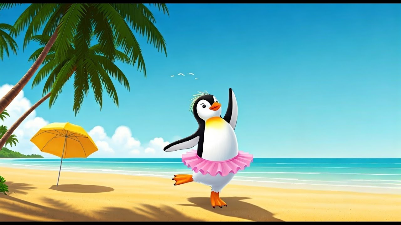 Penguins dance to popular kids' songs - YouTube