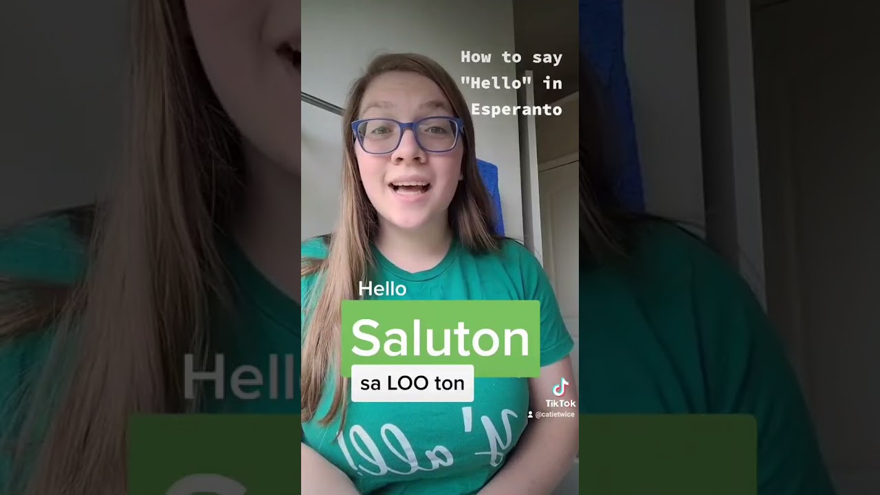 How to say "Hello" in Esperanto #shorts - YouTube