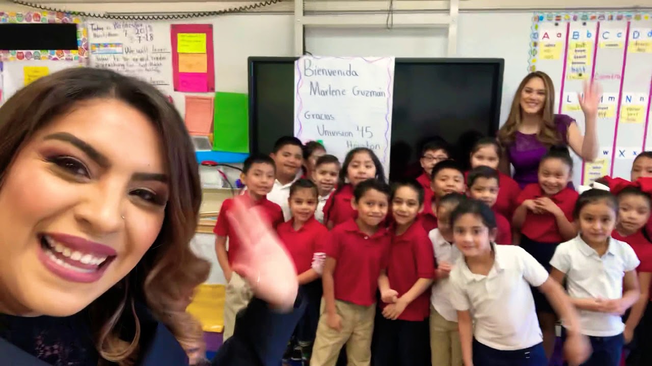 Reportera Marlene Guzman de Univision 45 en clase de Ms. Ruiz! - YouTube