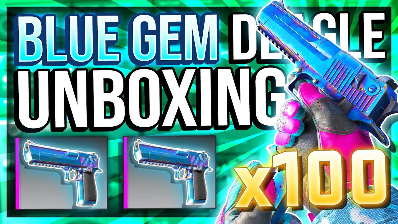 100x DEAGLE HEAT TREATED UNBOXING (SO MANY BLUE GEMS) - YouTube