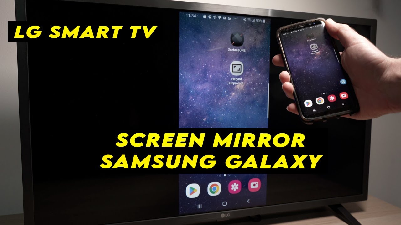 LG Smart TV: How to Screen Mirror Any Samsung Galaxy Phones - YouTube