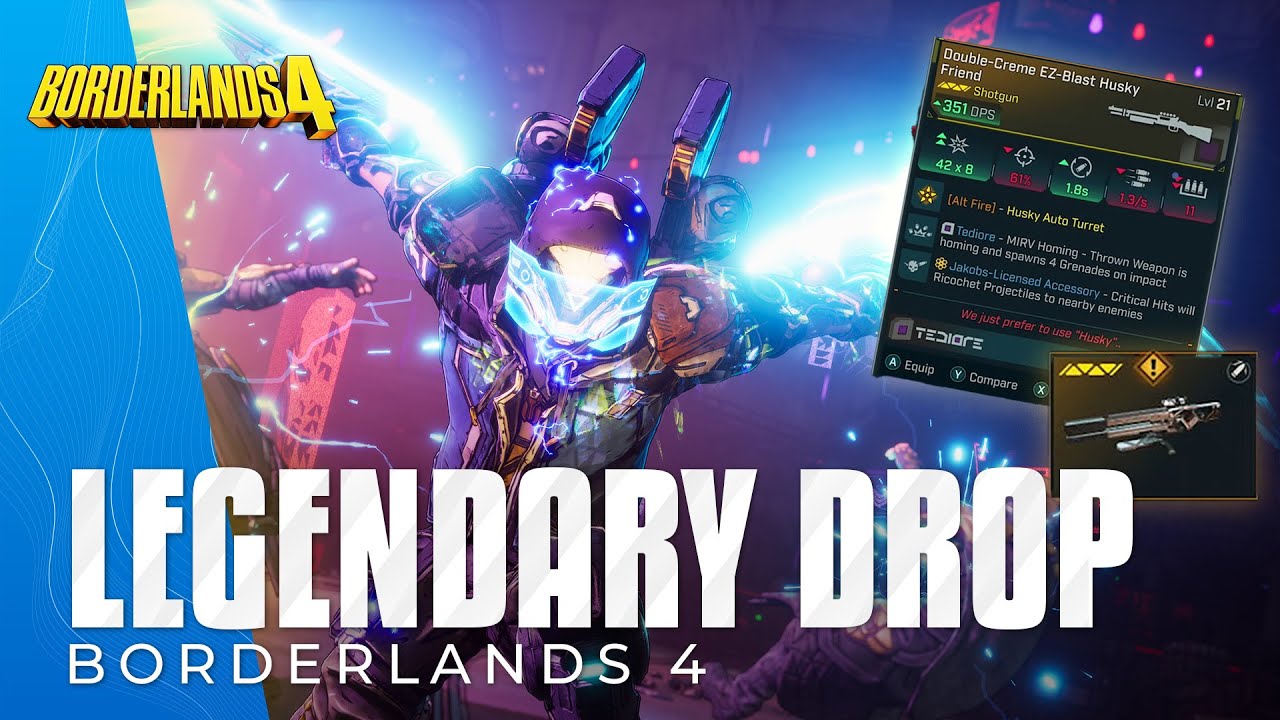 Borderlands 4 – First Legendary Drop! Vault Mission Boss Fight & ‘EZ ...
