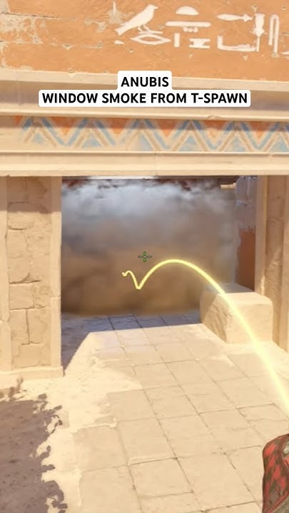Anubis Easy House / Window smoke from T-spawn #cs2 #counterstrike #cs2smokes #anubissmokes - YouTube