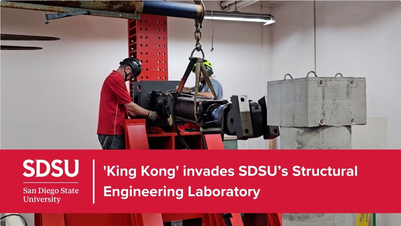 'King Kong' invades SDSU’s Structural Engineering Laboratory - YouTube
