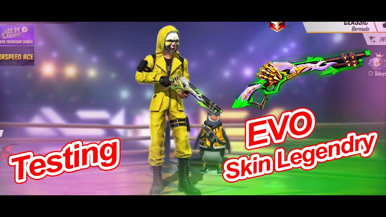 New M1887 Evo Skin Gameplay with Yellow Criminal free fire - YouTube