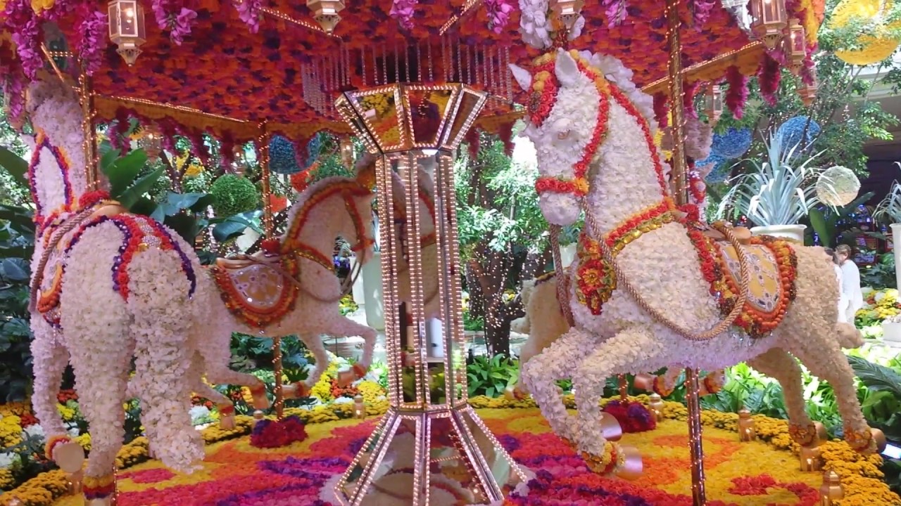 Wynn Las Vegas Carousel Flower display - YouTube