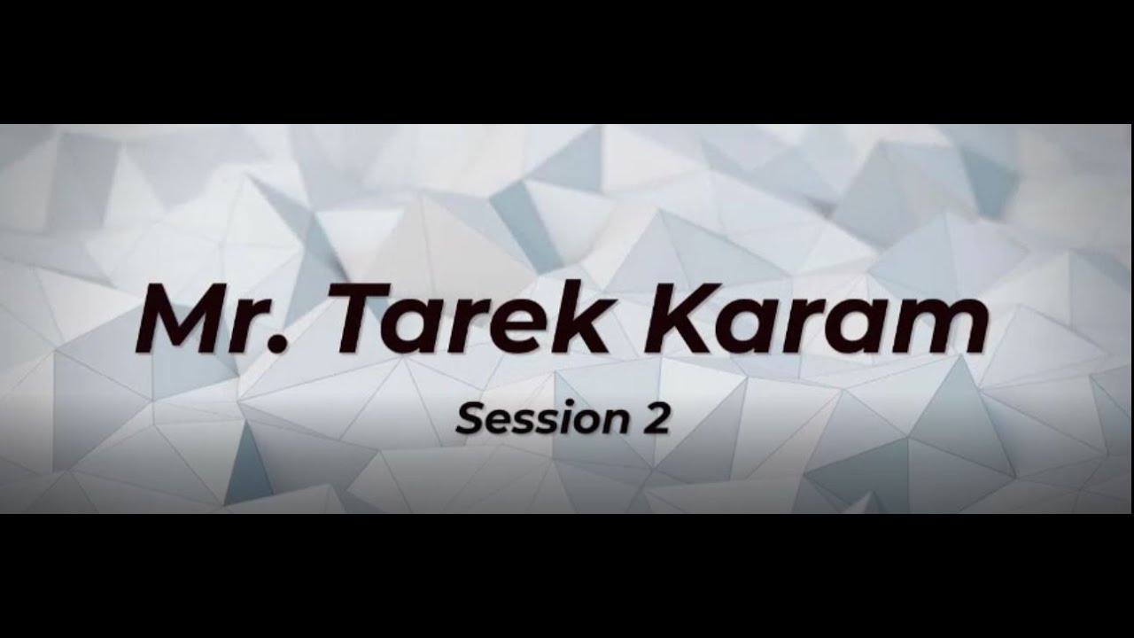 Mr. Tarek Karam June trial session 2 - YouTube