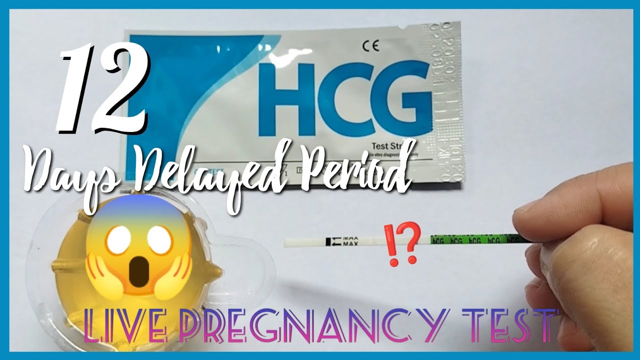 Live Pregancy Test | Almost 2 Weeks na Delayed Period - YouTube