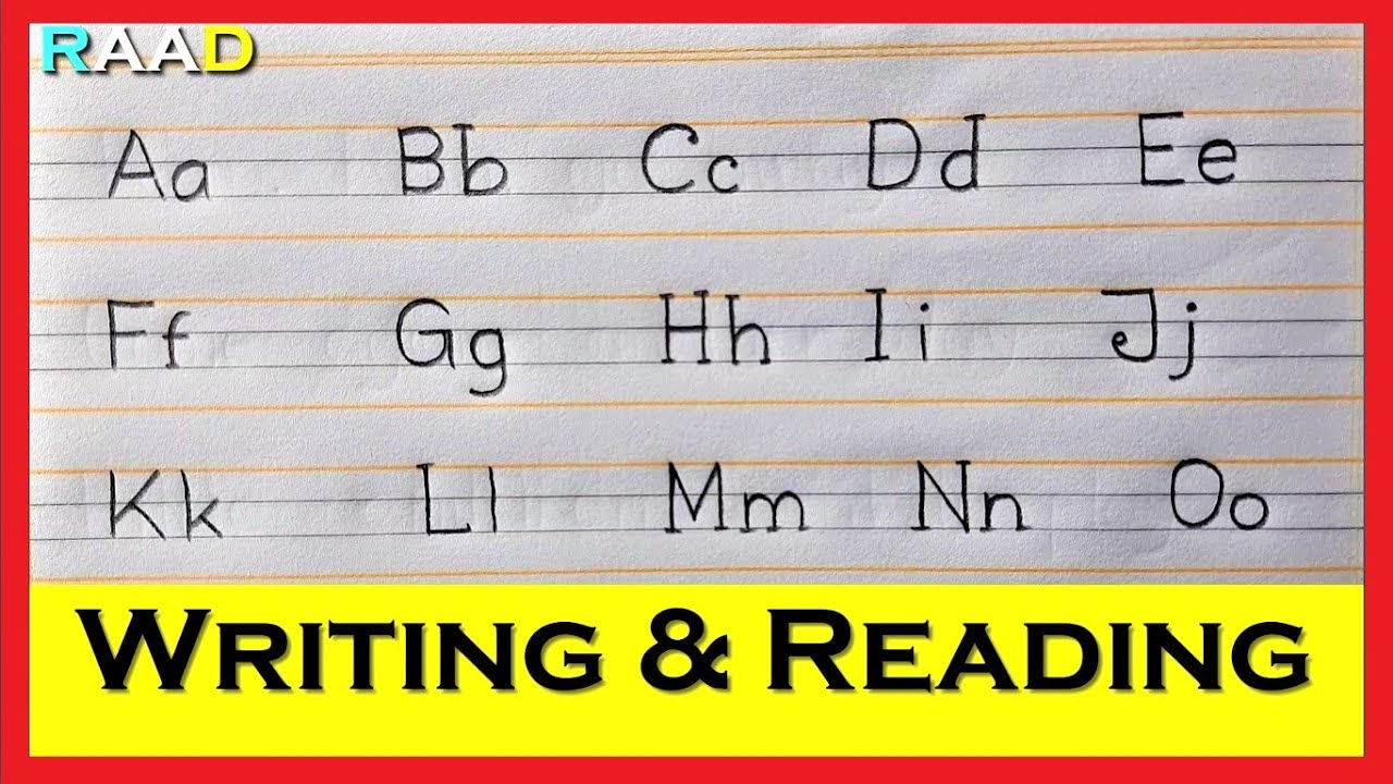 English Alphabet Writing For Beginners | Abcd Lekha o Pora - YouTube