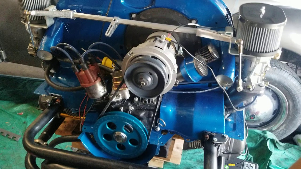 vw super beetle 2110cc stroker engine startup - YouTube