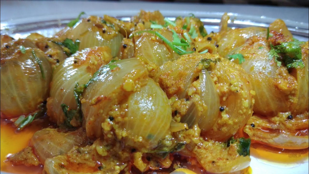 कांद्याची भाजी रेसिपी / Onion Sabji recipe / Kandyachi Bhaji Recipe ...
