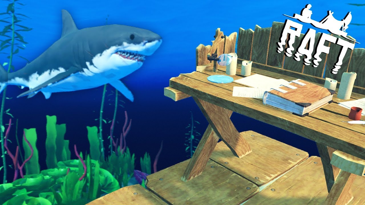 RAFT RESEARCHING & DIVING FOR RESOURCES!! Raft Survival Gameplay Early ...