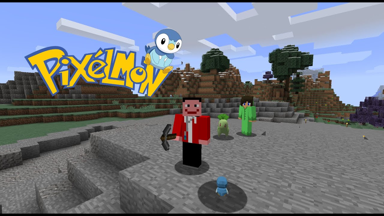 Pixelmon Let's Play - Episode 2 - My First Battle! - YouTube