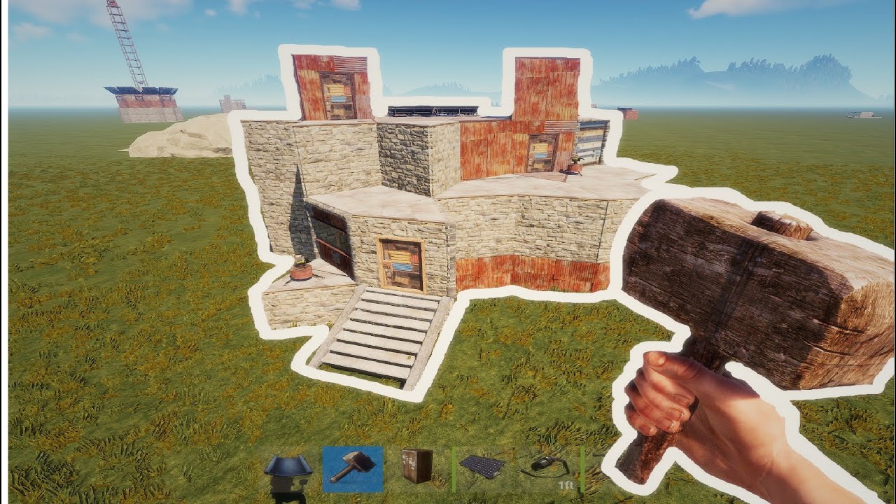 Rust: Five Man Bunker Base Tour - YouTube