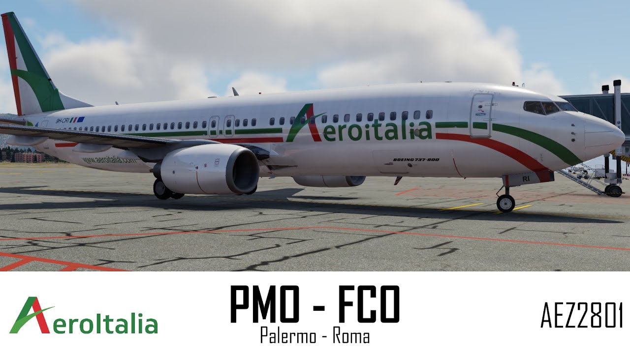 [Itália] Palermo - Roma | Boeing 737-800 - AeroItalia 2801 - YouTube