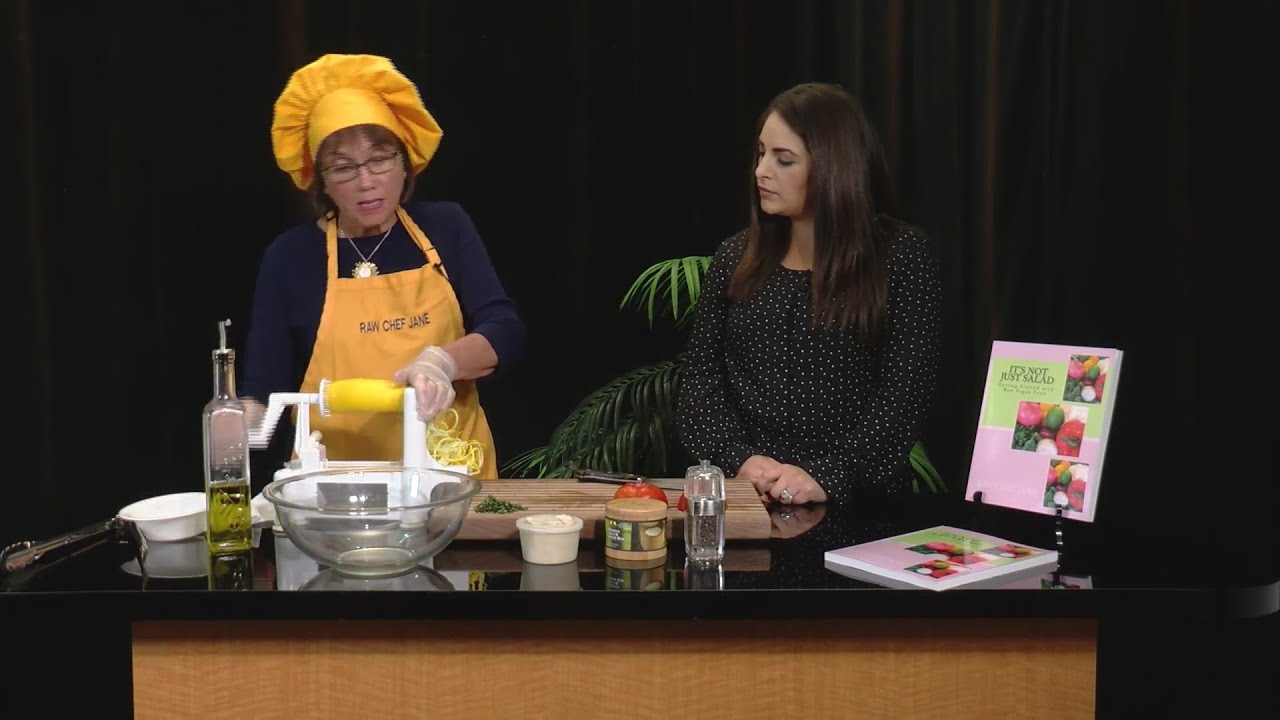Raw Chef Jane's Zucchini Noodles Pt. 1 - YouTube
