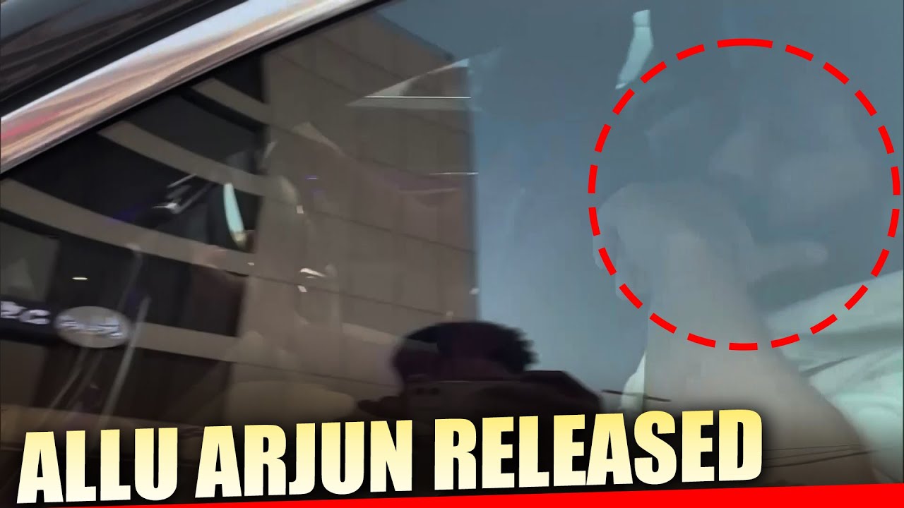 Pushpa-2| Allu Arjun reaches Jubilee Hills after being released from ...