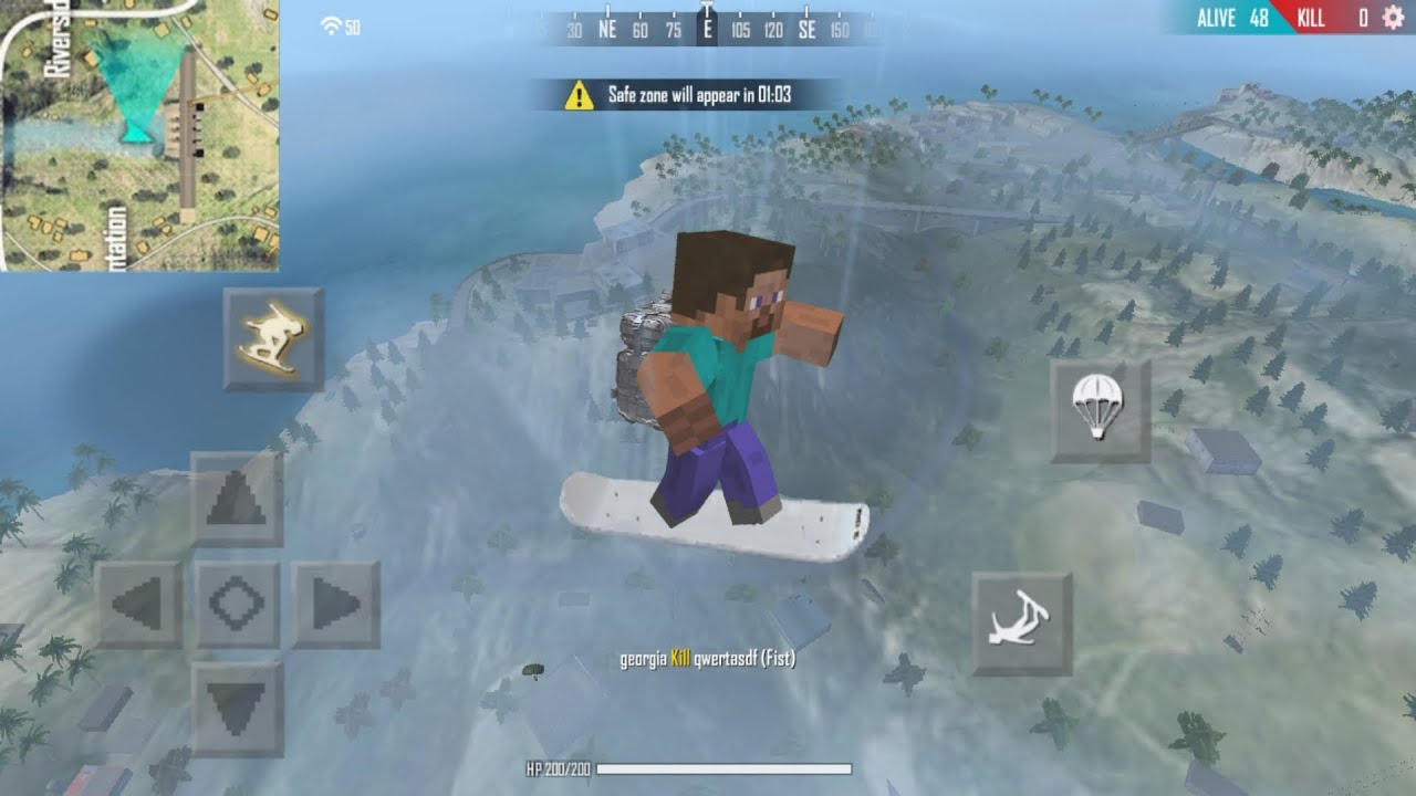 Free Fire x Minecraft PE! - YouTube