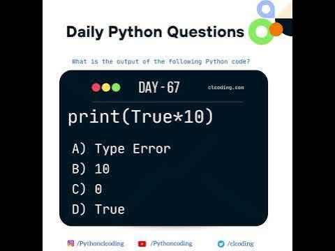 Python Coding challenge - Day 67 | What is the output of the following Python code? #maths - YouTube