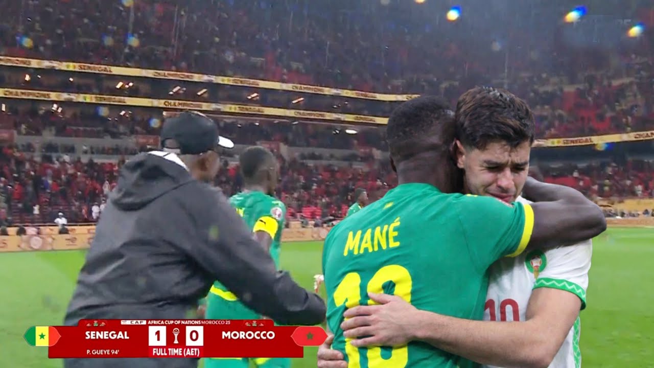 Sadio Mane hugged Brahim Diaz when he was crying after Morocco lost ...
