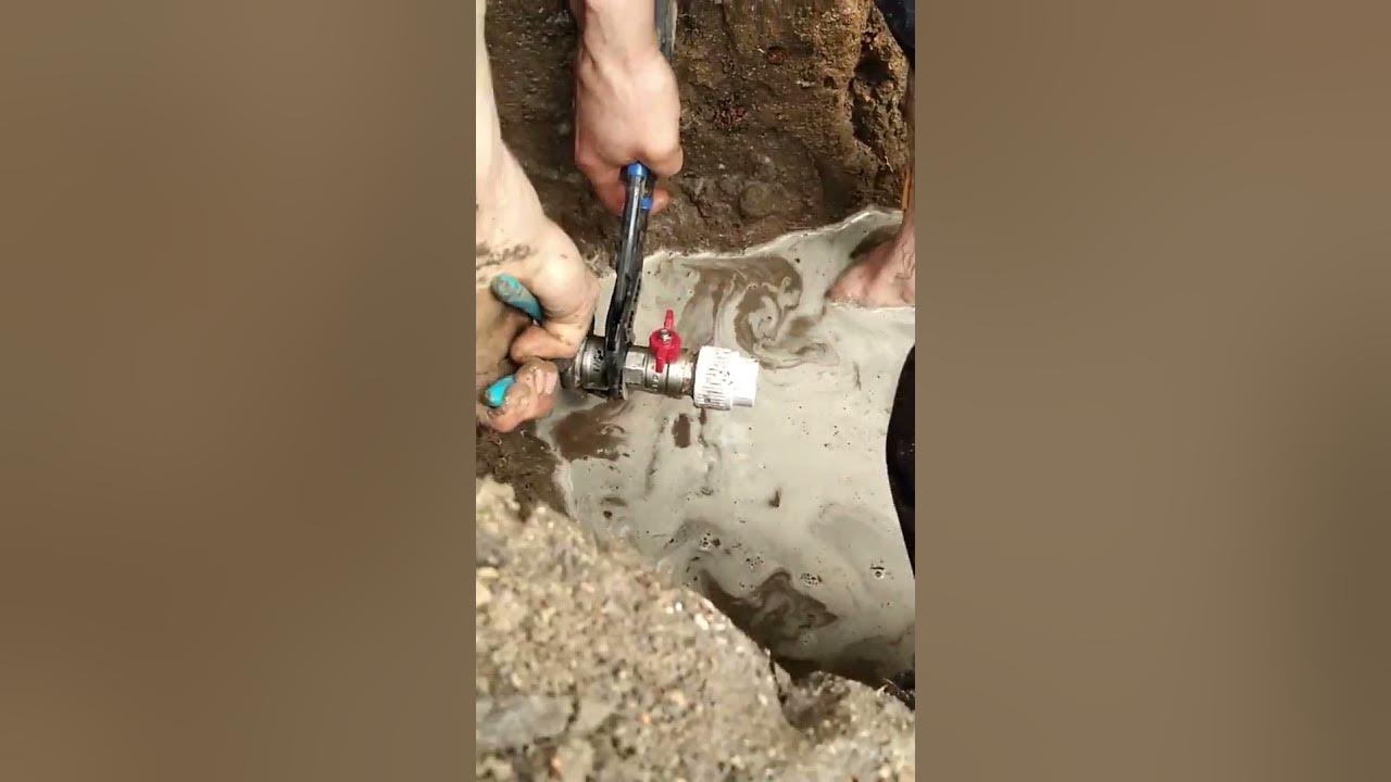 Подключение холодной воды под напором. Геба муфта. - YouTube