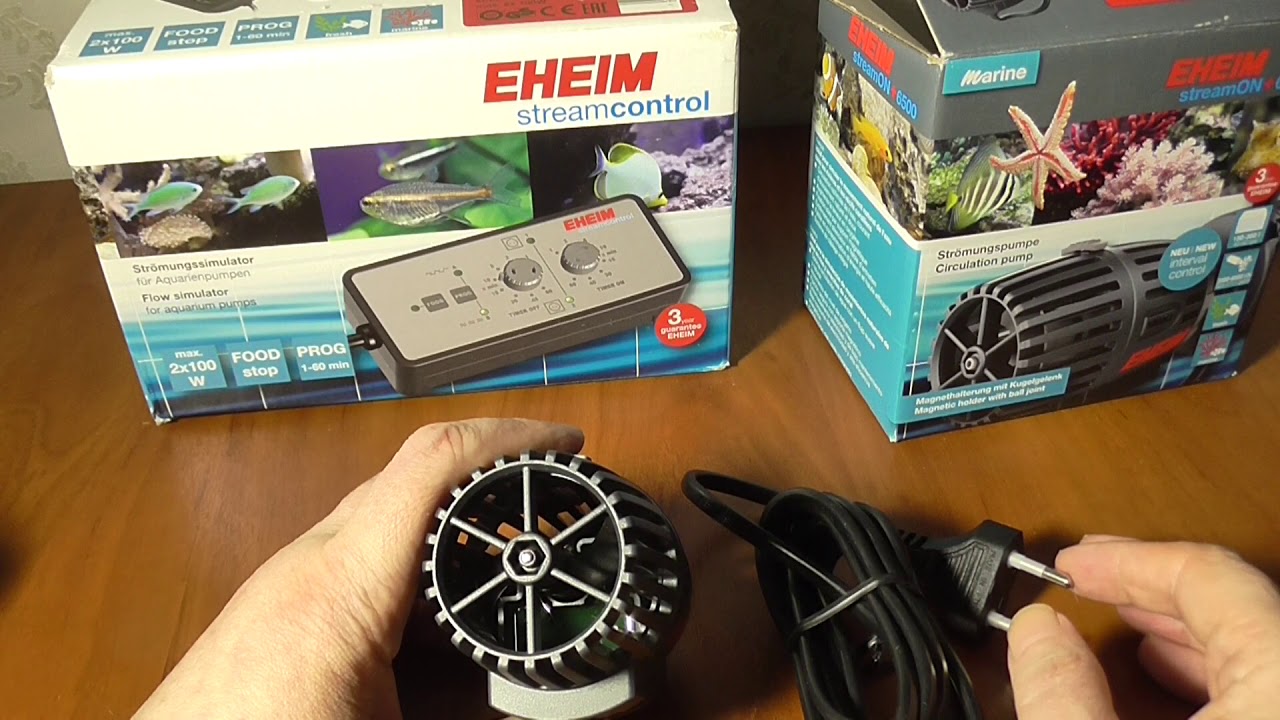 Обзор помпы течения EHEIM stream ON+6500 с контроллером - YouTube