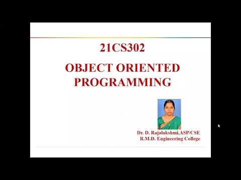 Generics, OOP Unit- III, Dr. D. Rajalakshmi, ASP/CSE, RMDEC - YouTube