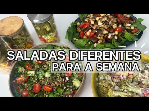 Cardápio de saladas para a semana | Diferentes e gostosas | por Mariana Talita