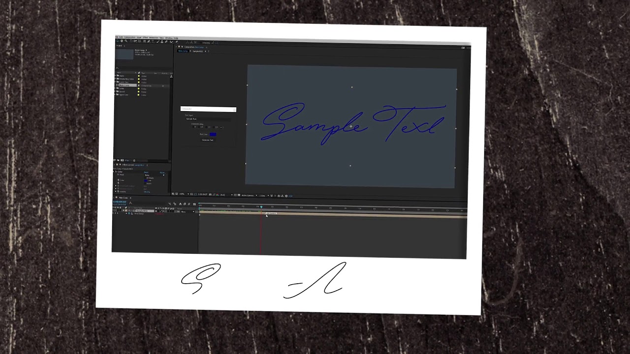 Signature Animated Handwriting | After Effects template - YouTube