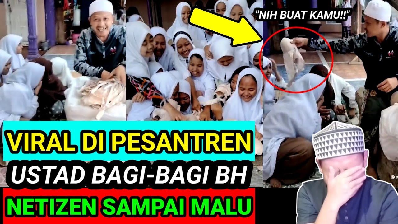 VIRAL!! USTAD BAGI-BAGI KUTANG DI PONDOK PESANTREN - YouTube