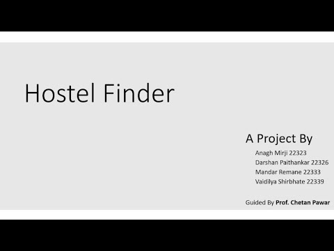 Hostel Finder - YouTube