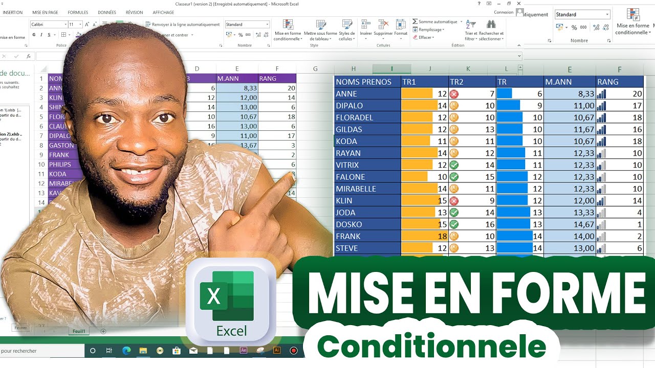 La Mise en forme conditionnelle dans Excel (formation Excel Niveau 2) - YouTube