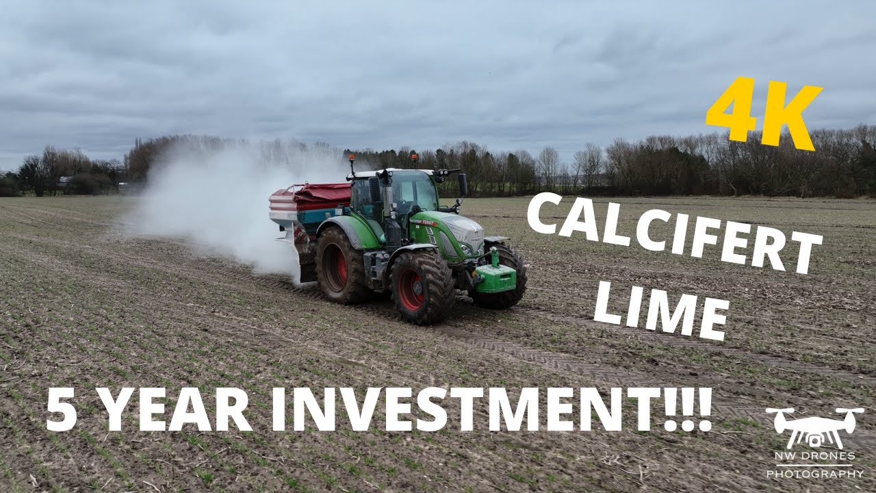 4K - OLLY BLOGS AGRICONTRACT - SPREADING CALCIFERT LIME - 2022 - YouTube