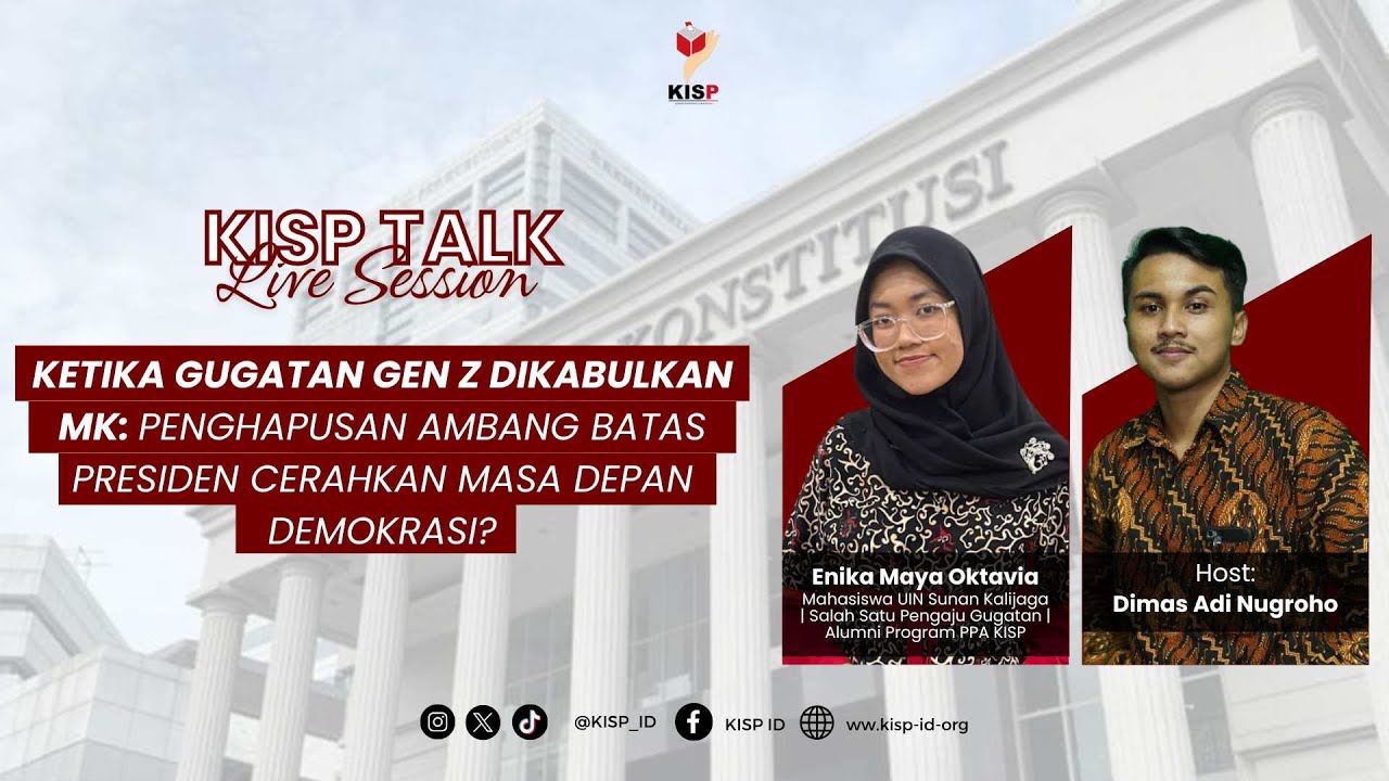 Ketika Gen Z Menggugat MK - bersama Enika Maya (Pemohon Gugatan ...