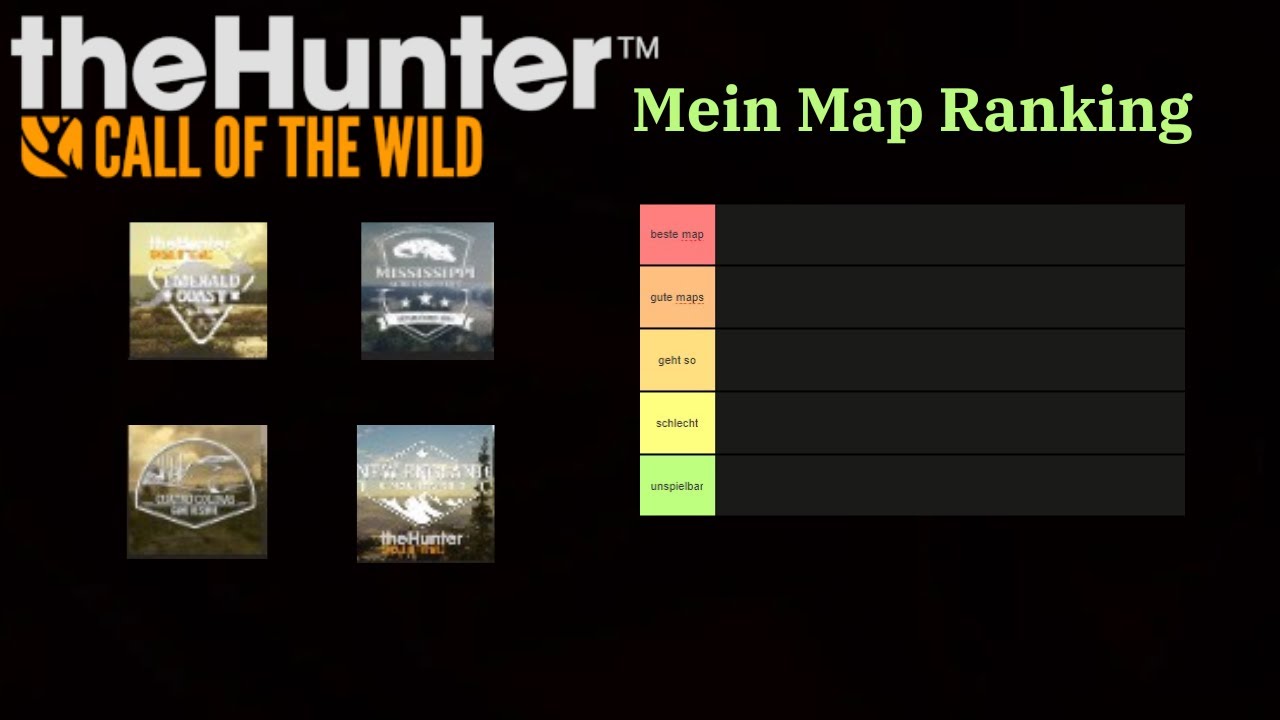 Mein Map Ranking in The Hunter Call Of The Wild - YouTube