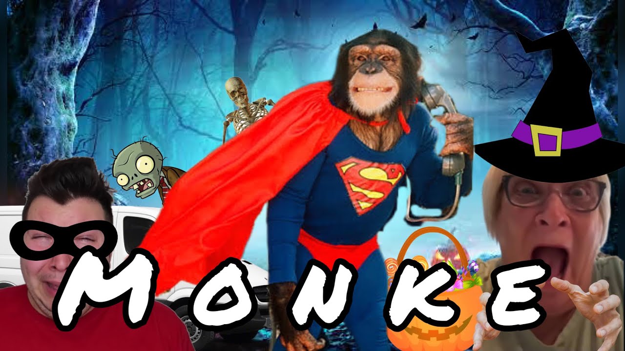 Monkey Goes Trick or Treating - YouTube