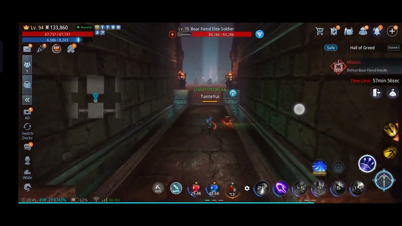 Mir 4 Raid Hall of greed Airblast - YouTube