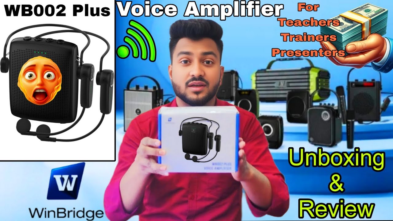 Best Wireless 🛜 Voice Amplifier For Teachers || WinBridge WB002 ...