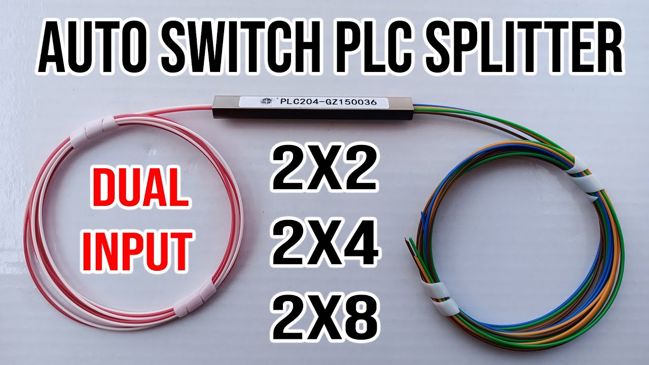Auto Switch Dual Input PLC Splitter | 2x2, 2x4, 2x8 | Coupler for ...