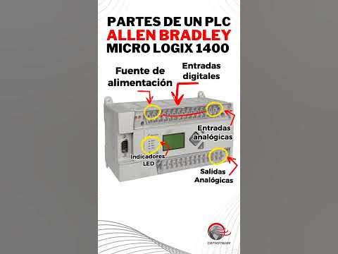 ¿Conoces los componentes del PLC ALLEN BRADLEY Micro Logix 1400? 😉 ...