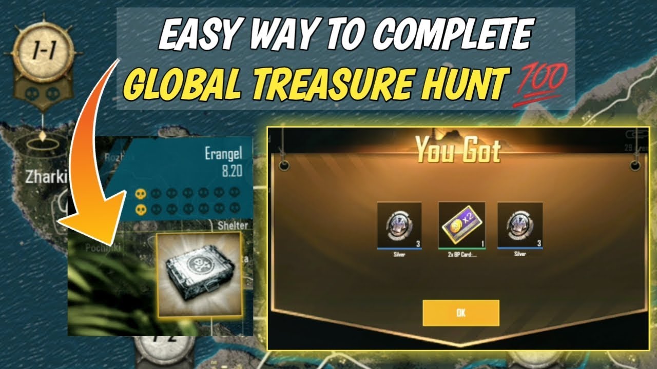 Easy Way to Complete Global Treasure Hunt 💯 | Complete Proof 100% ...
