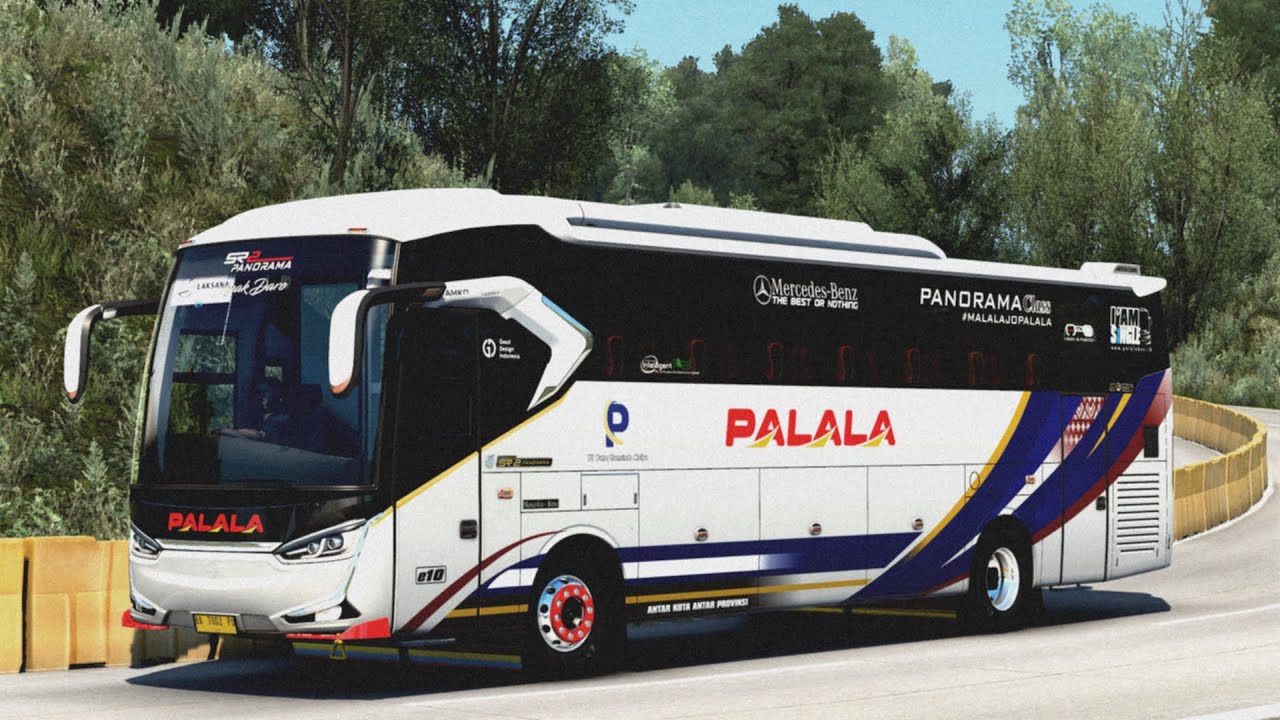 Bus Palala SR2 Panorama Jalan Santuy di Jalur Lintas Sumatra‼️| ETS 2 ...