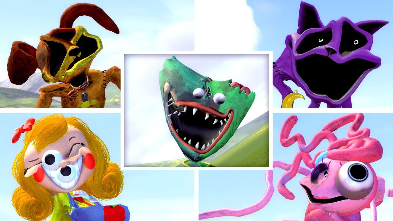TOP! 10 POPPY PLAYTIME Characters BONEWORKS in Garry's Mod! - YouTube